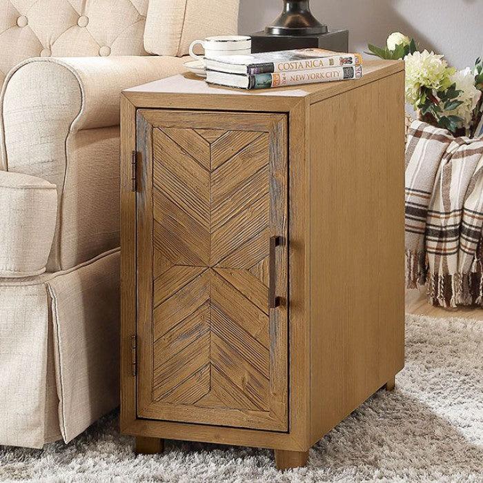 Side Table by Furniture Of America Sage CM-AC290 Light Oak Transitional ...
